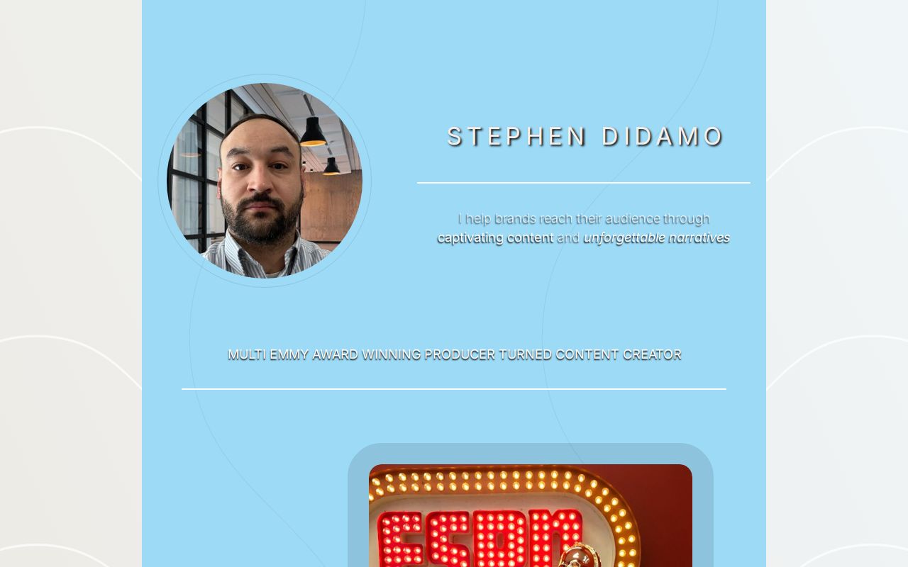 Stephen DiDamo Content Creator
